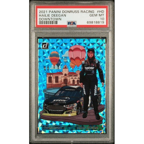 2021 Panini Donruss Racing Downtown Hailie Deegan #HD PSA 10 - Walmart.com