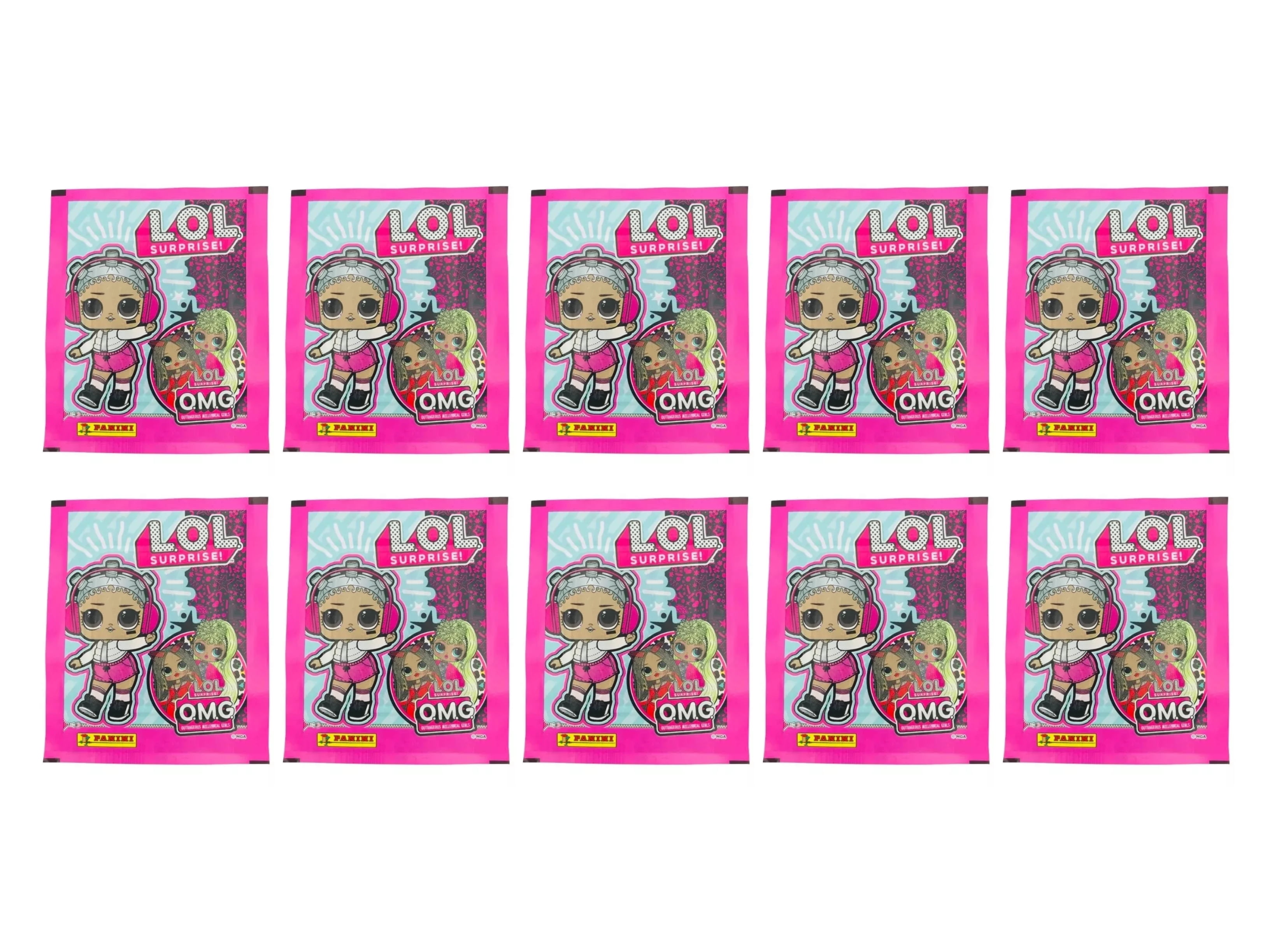 Lot of (10) 2021 Panini LOL Surprise! OMG Sticker Packs - Walmart.com