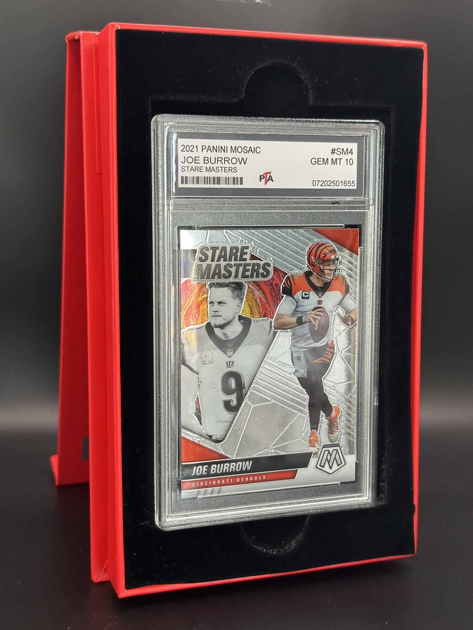 2021 Panini Mosaic Football Card SM4 Joe Burrow Stare Masters Insert W ...