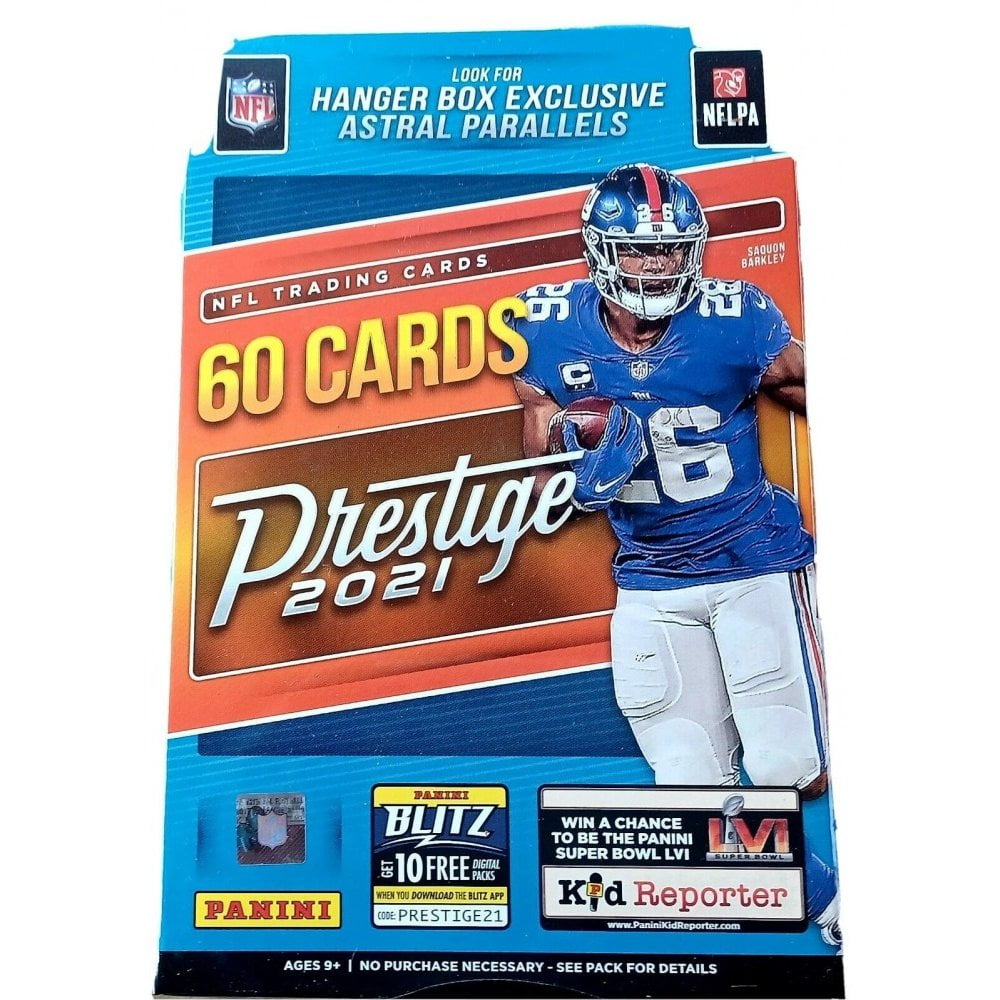 2021 Panini Prestige NFL Football Hanger Box - 60 Cards, Astral ...