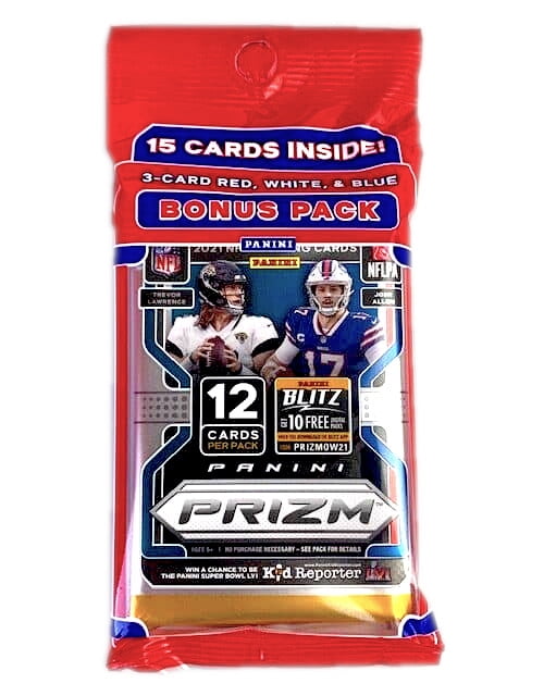 2021 Panini Prizm Football Multipack with Exclusive Red-White-Blue ...