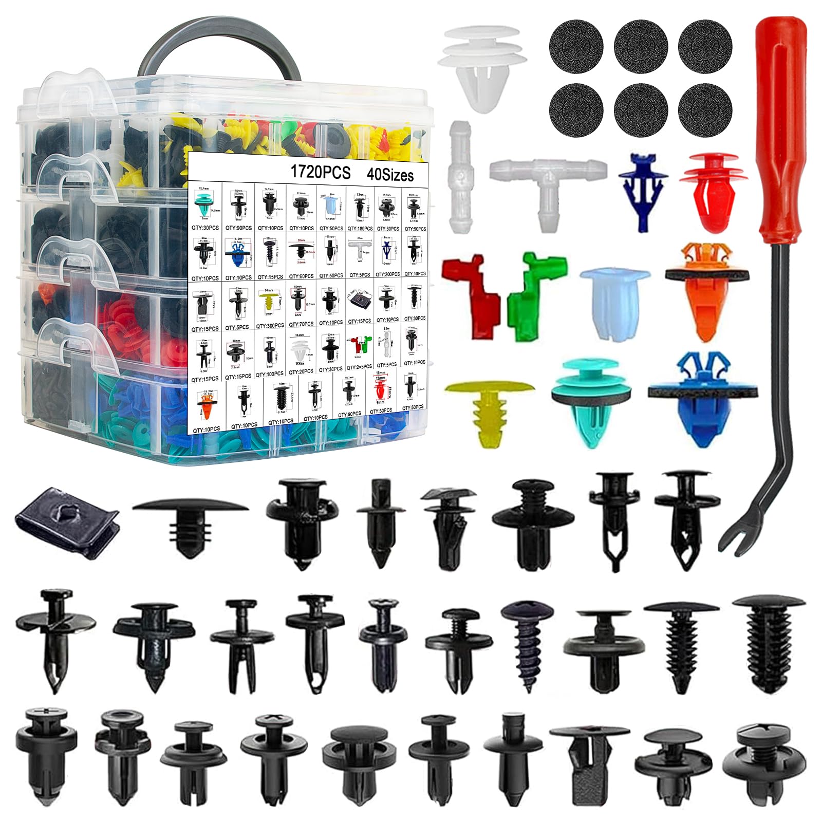 2021 Pcs Bumper Clips RRF12 Car Retainer Clips & Auto Fasteners ...