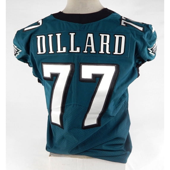 2021 Philadelphia Eagles Andre Dillard #77 Game Used Green Jersey 48 ...