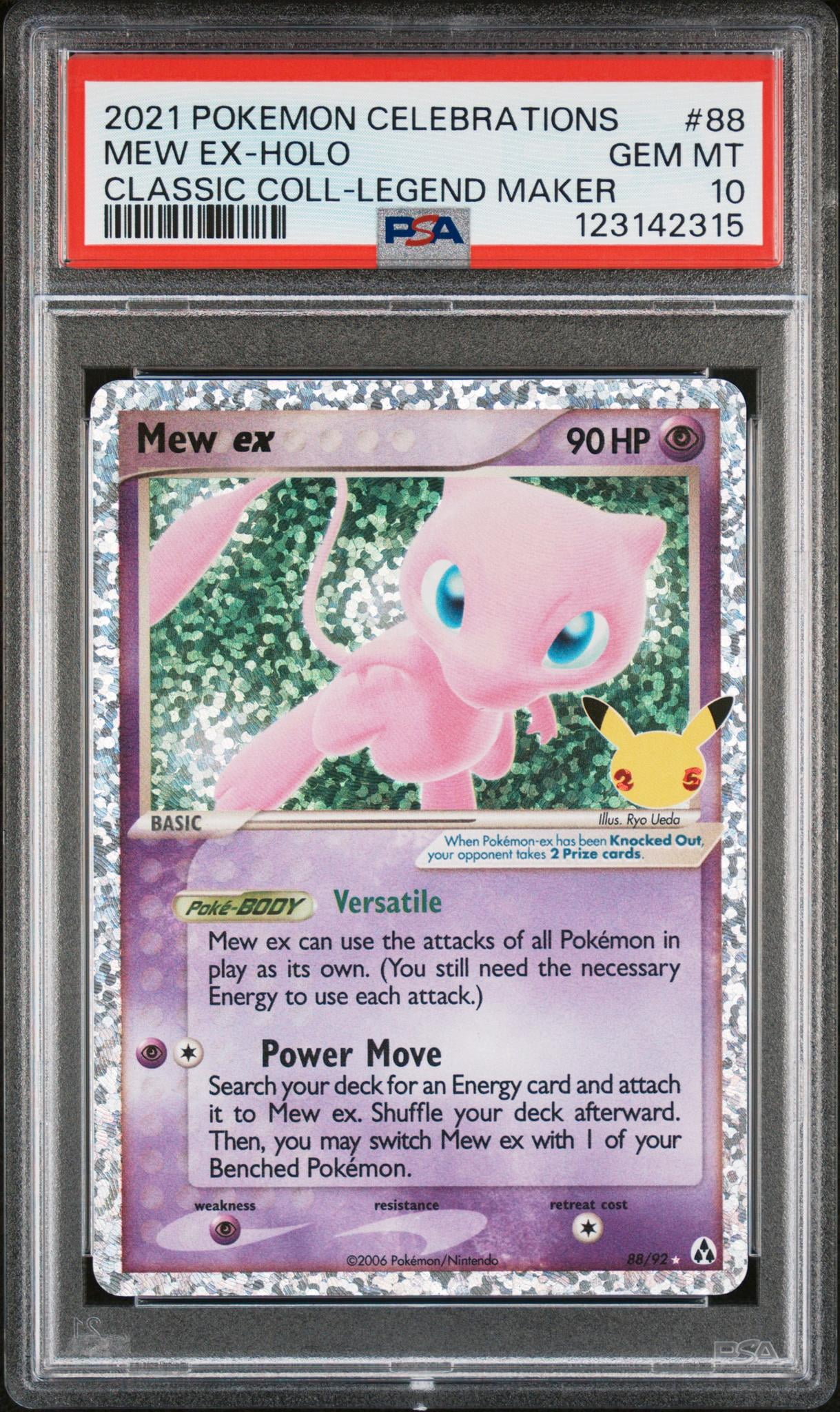 2021 Pokemon Celebrations Classic Collection Legend Maker Holo Mew Ex ...