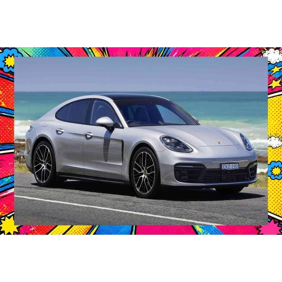 2021 Porsche Panamera AU - Pop Art Edition | 20x30 Inch Laminated ...