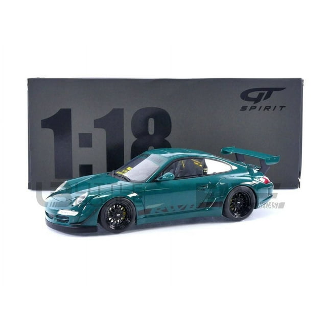 2021 RWB Bodykit "Syunkashuto" Green with Black Stripes 1/18 Model Car ...