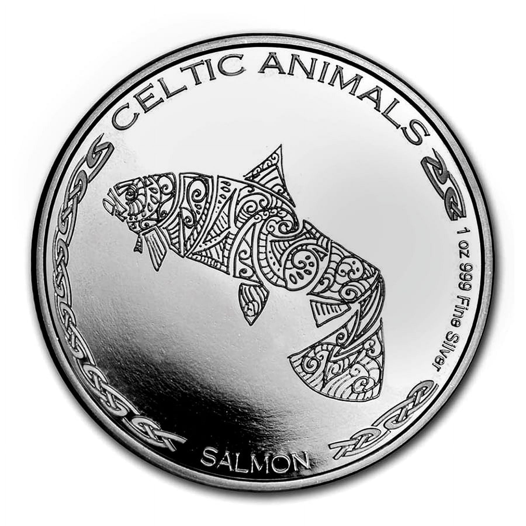 2021 Republic of Chad 1 oz Silver Celtic Animals: Salmon BU - Walmart.com