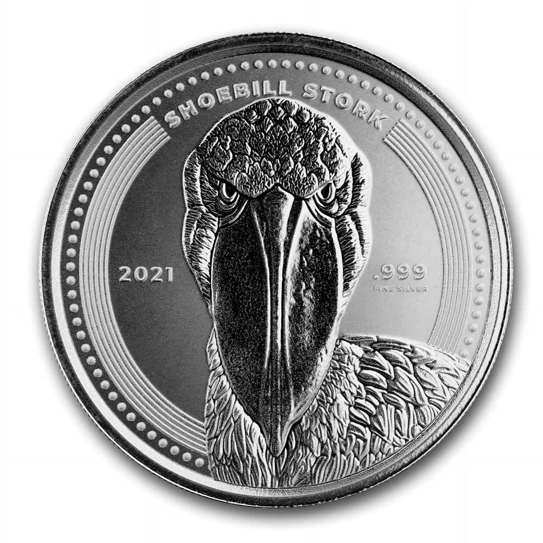 2021 Republic of Congo 1000 Francs 1 oz Silver Shoebill Stork - Walmart.com