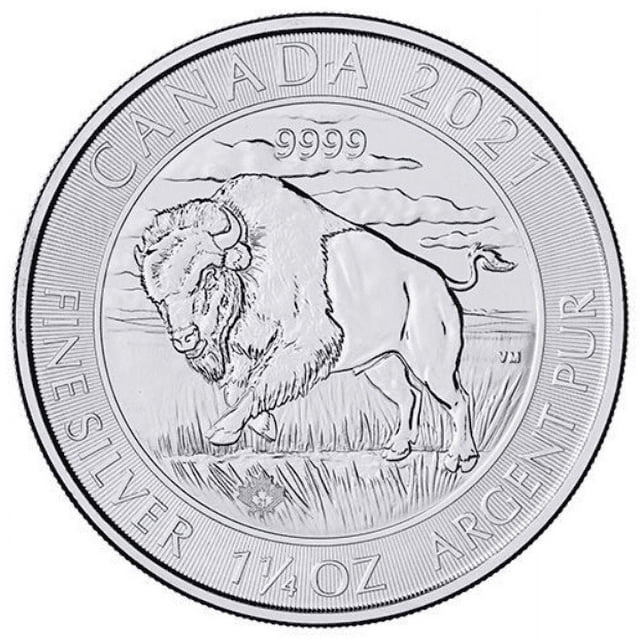 2021 Royal Canadian Mint Bison 1.25 oz Silver Coin - Walmart.com