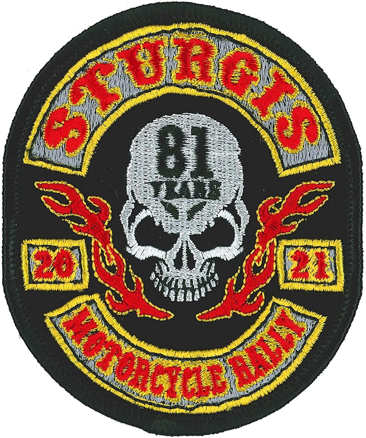2021 STURGIS MOTORCYCLE RALLY 81 YEARS ROCKER SKULL, PATCH - High ...