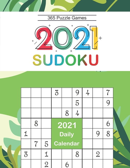 2021 Sudoku Daily Calendar: Sudoku Puzzles 9x9 Of The Year 2021 For ...