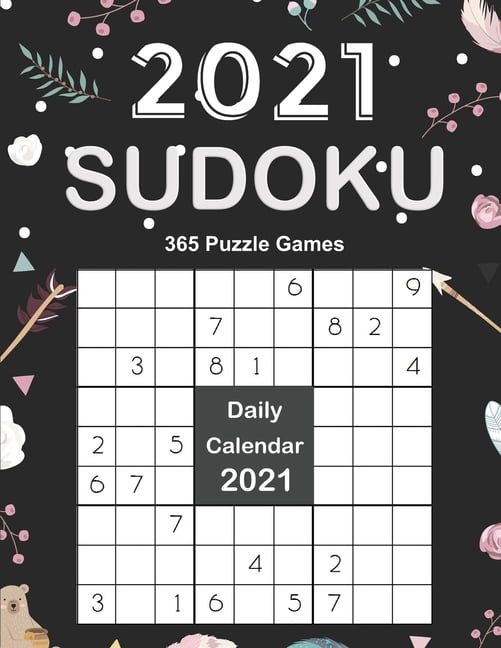 2021 Sudoku Daily Calendar: Sudoku Puzzles 9x9 Of The Year 2021 For ...