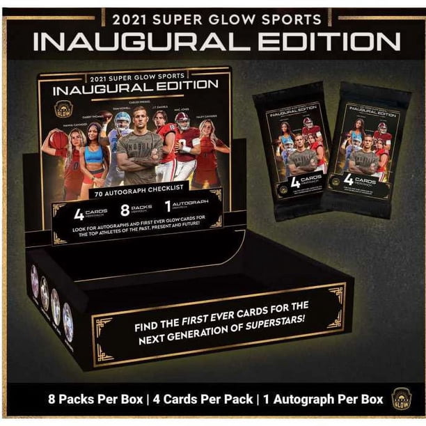 Free Shipping! 2021 Super Glow Sports Inaugural Edition Trading Card ...