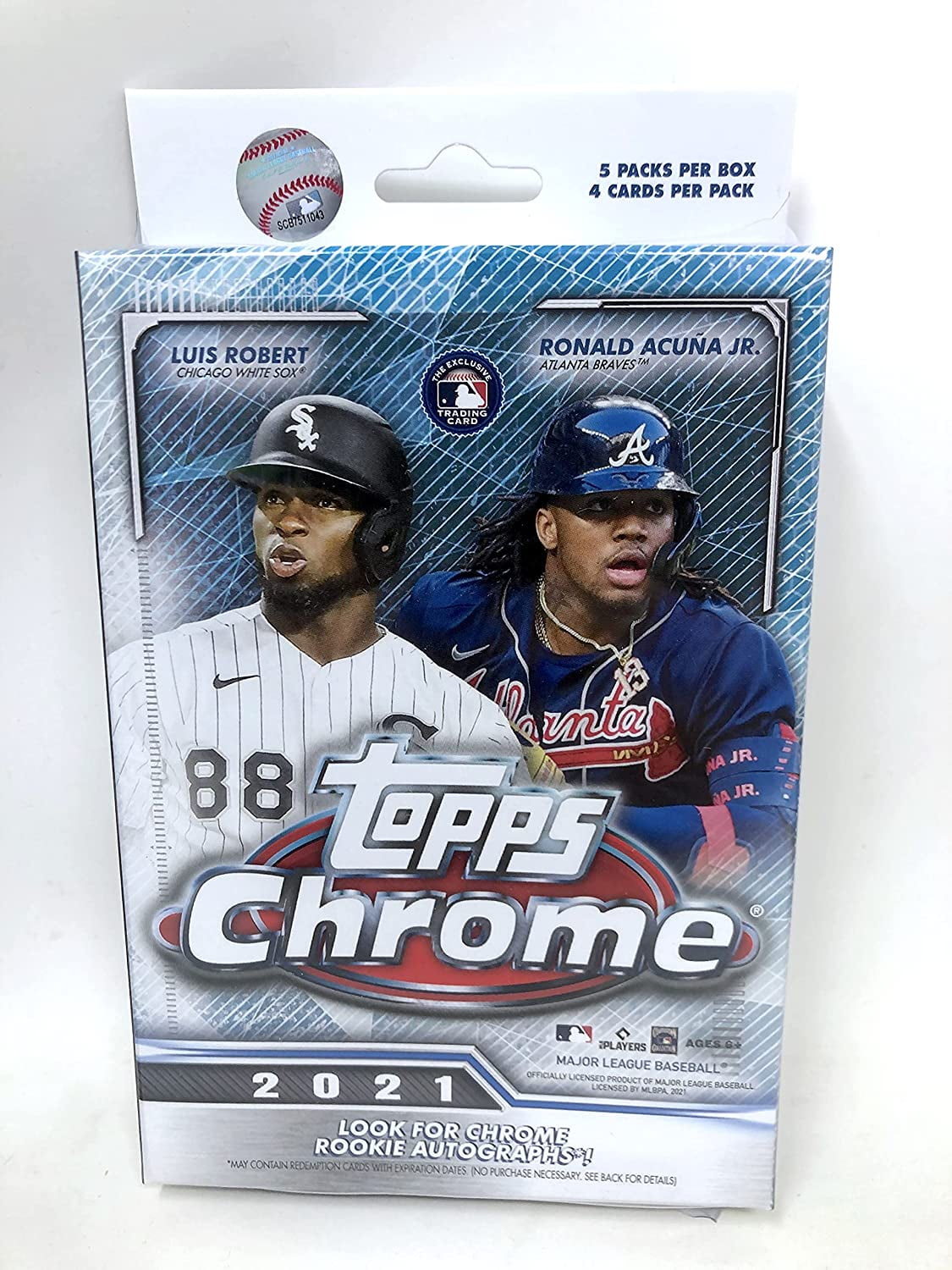2021 Topps Chrome Baseball Hanger Box with Exclusive 5-card Topps ...