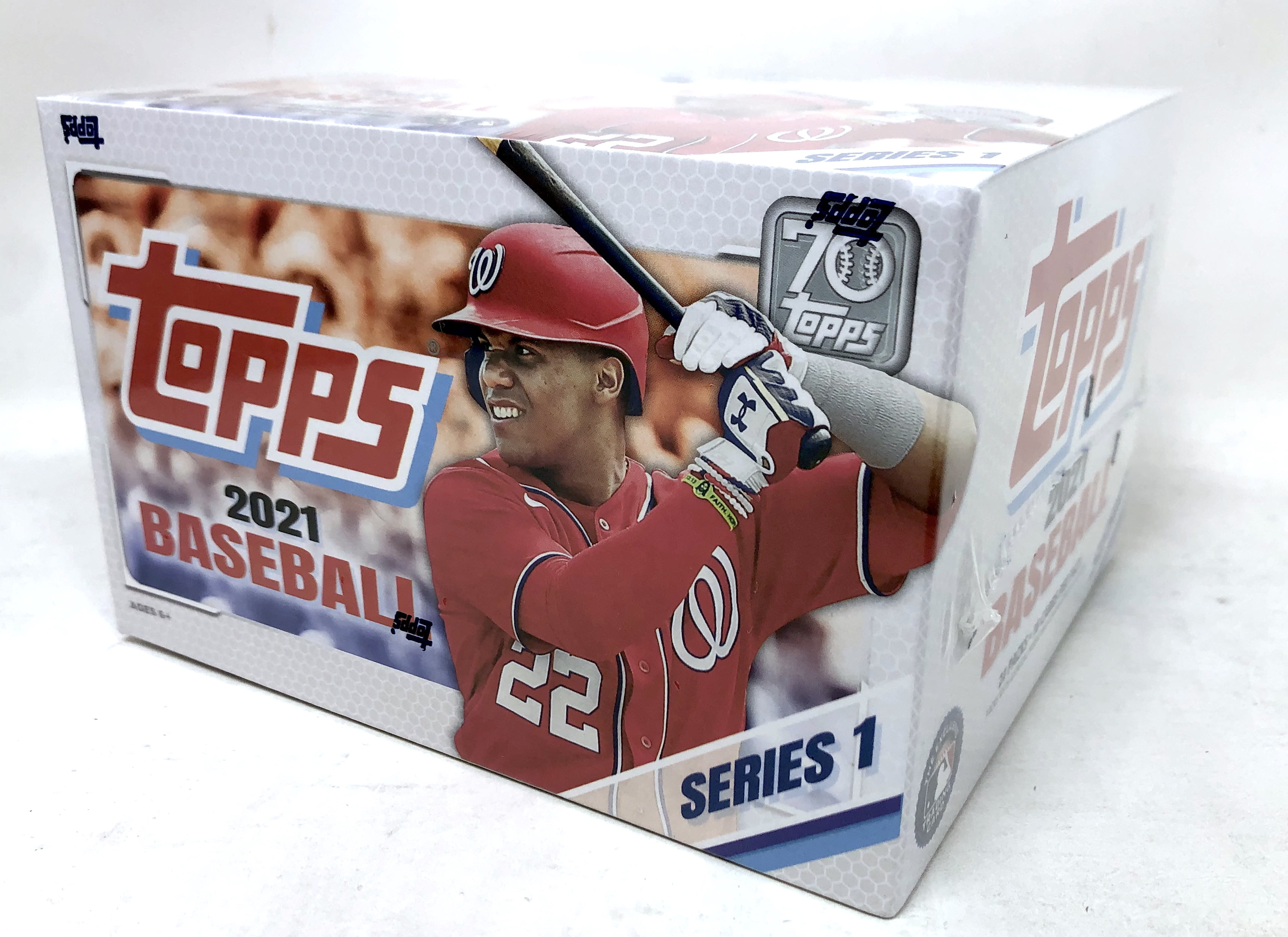 Topps 2021 Series 1 Baseball Retail Display Box - 70th Anniversary Edition with Exclusive ...