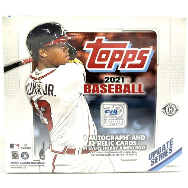 2021 Topps Update Series Baseball Hobby Jumbo Box - Walmart Business ...