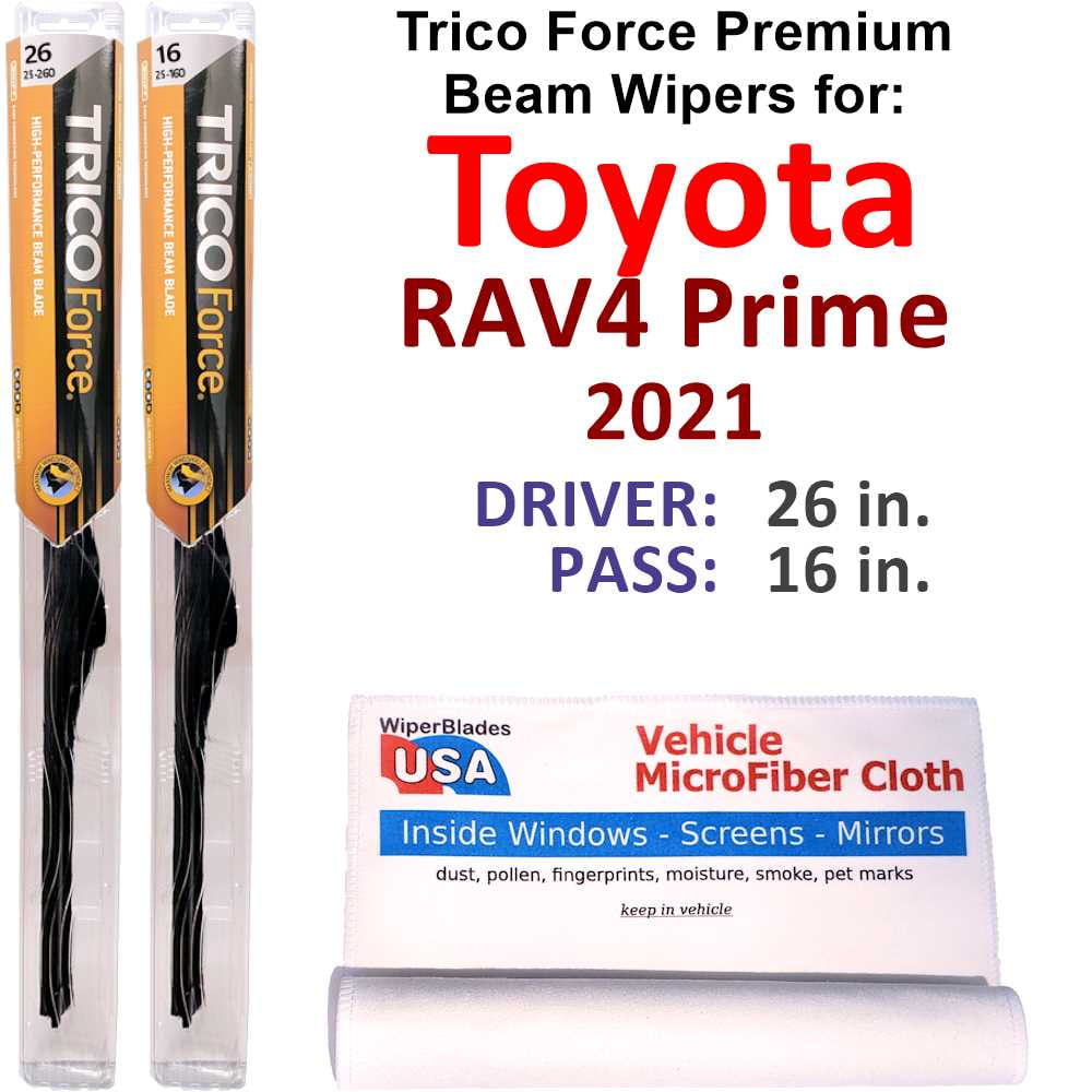 2021 Toyota RAV4 Prime Performance Beam Wipers (Set of 2) - Walmart.com