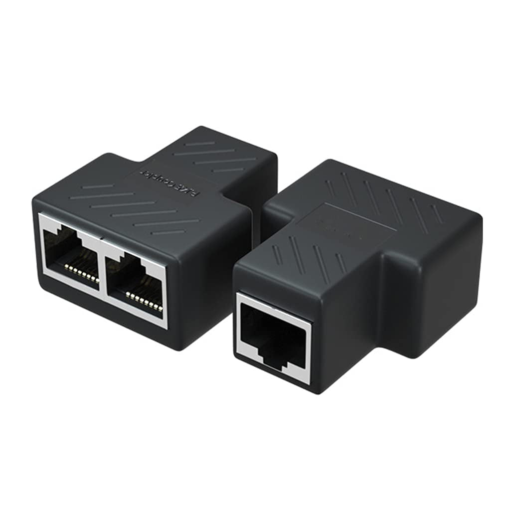 2021 Upgraded RJ45 Ethernet Splitter Connectors Adapter 1 to 2 Ethernet ...