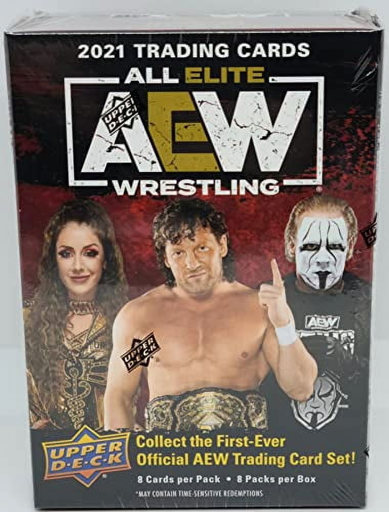 Upper Deck 2021 AEW All Elite Wrestling Trading Cards Blaster Box - 64 Pack Sports Cards ...