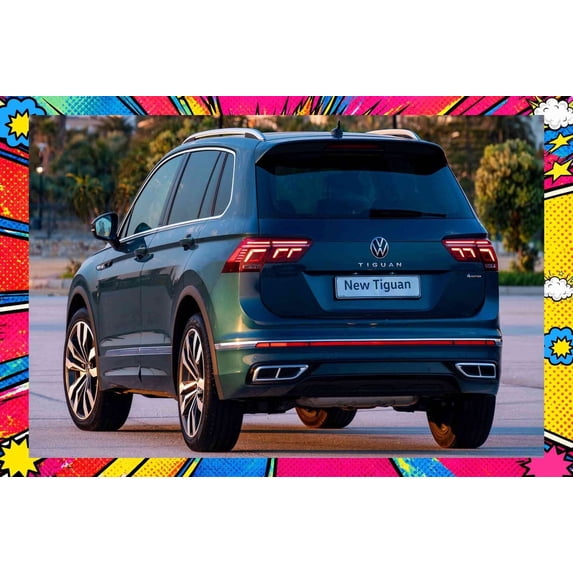 2021 Volkswagen Tiguan R-Line ZA - Pop Art Edition | 24x36 Inch Rolled ...
