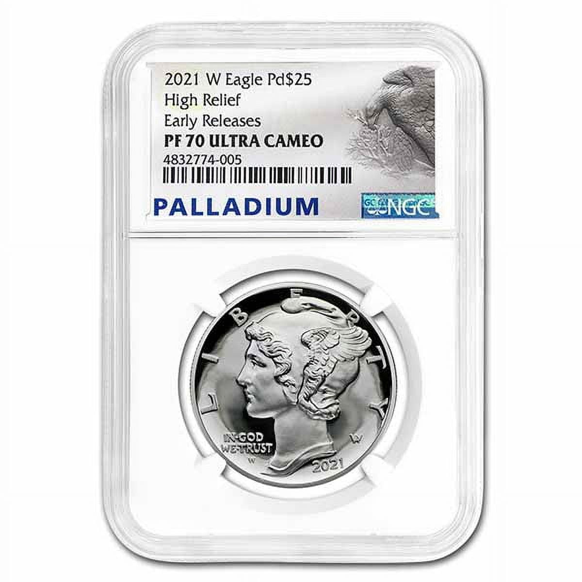 2021-W 1 oz Proof Palladium Eagle PF-70 NGC (Early Releases) - Walmart.com
