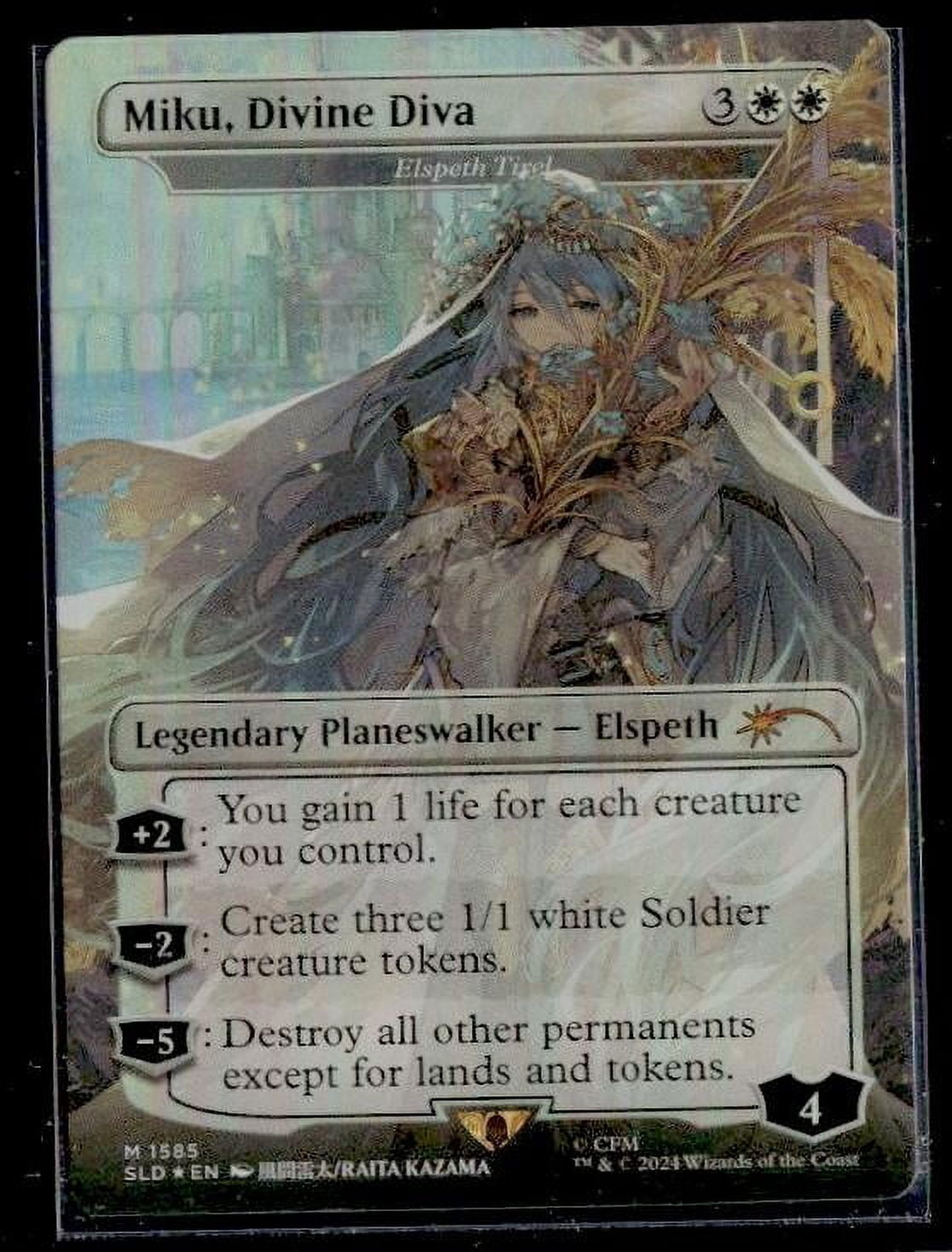2021 Wizards of the Coast Magic: The Gathering 158 Miku Divine Diva ...