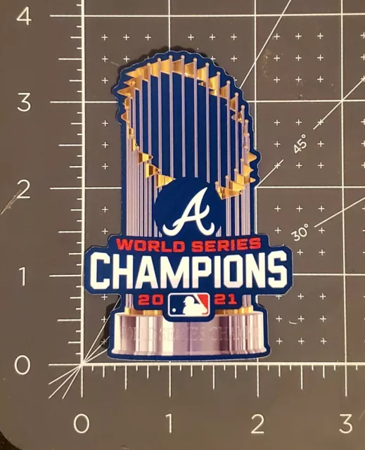 2021 World Series Atlanta Braves Champions Trophy Sticker Phone Decal ...
