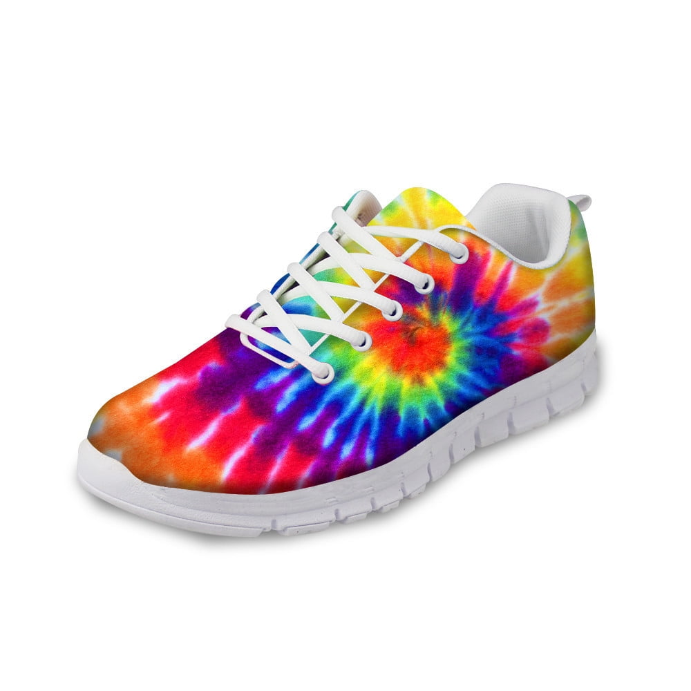 2021Fashion Women Casual Sneakers 3D Mixed Color Printed Walking Shoes ...