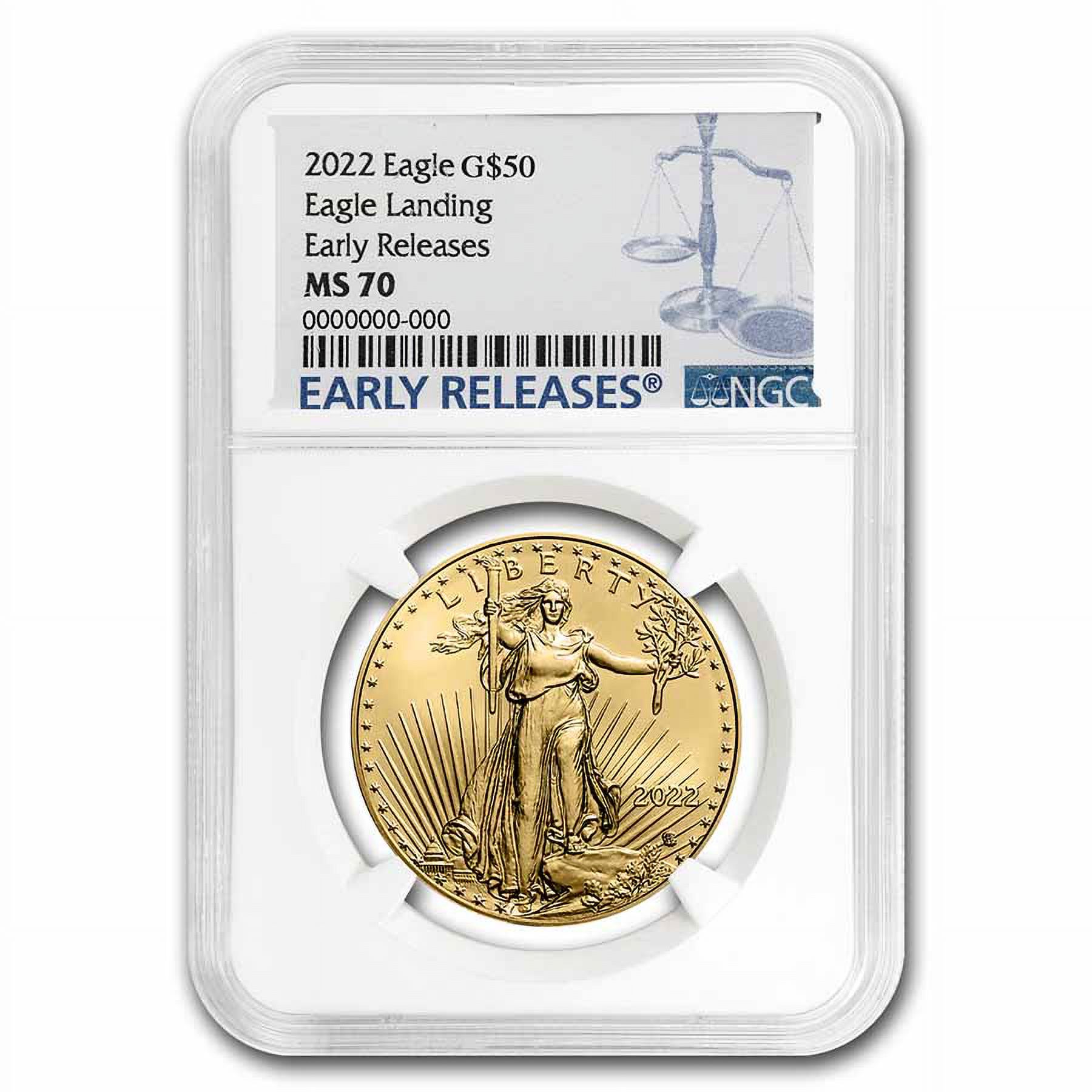 2022 1 oz American Gold Eagle MS-70 NGC (Early Release) - Walmart.com