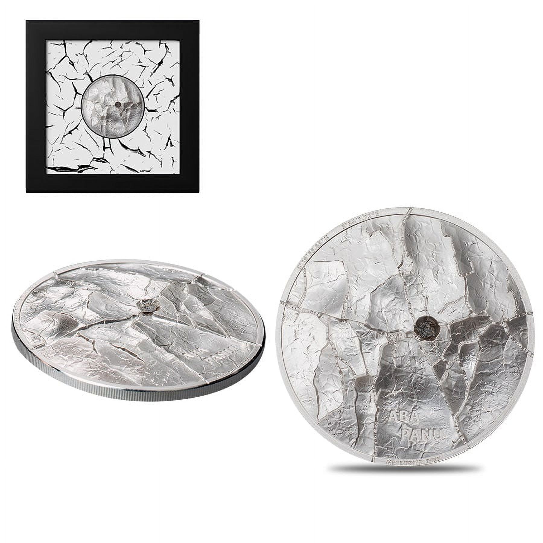 2022 1 oz Silver Aba Panu Meteorite Coin Cook Islands .999 Fine (w/Box ...