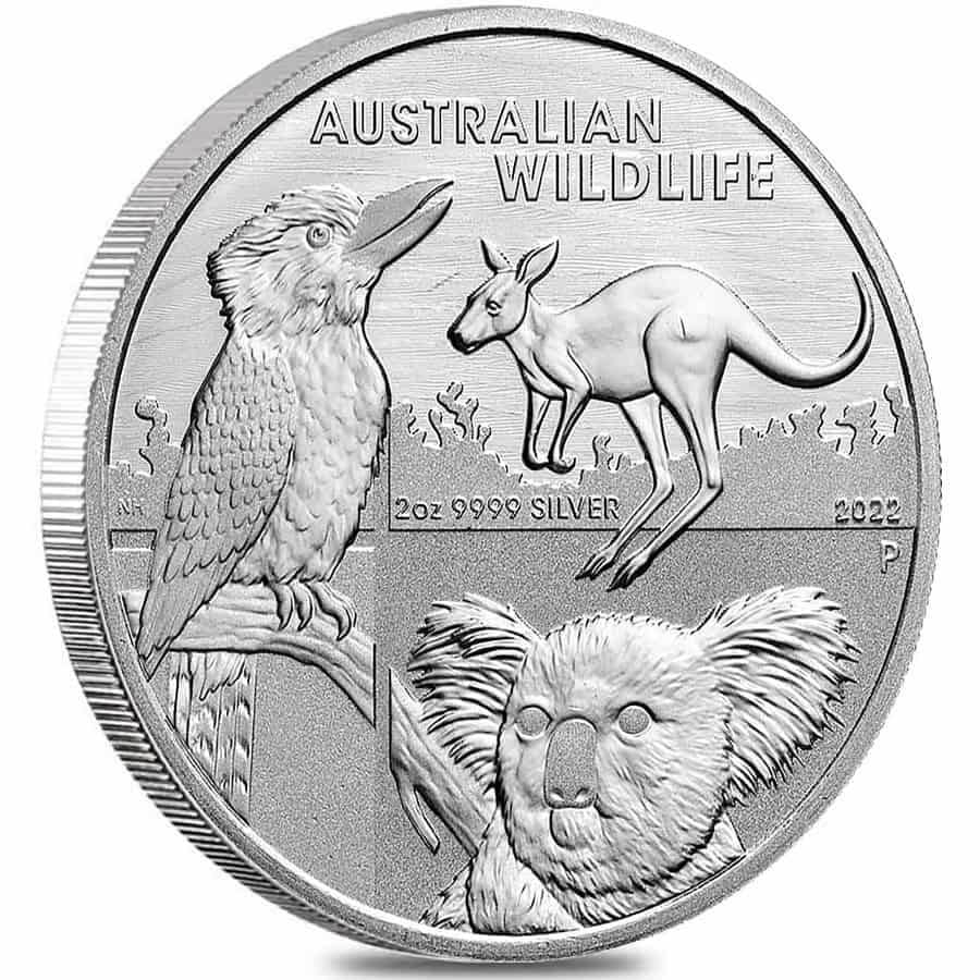 2022 2 oz Australian Wildlife Silver Coin BU Perth Mint - Walmart.com
