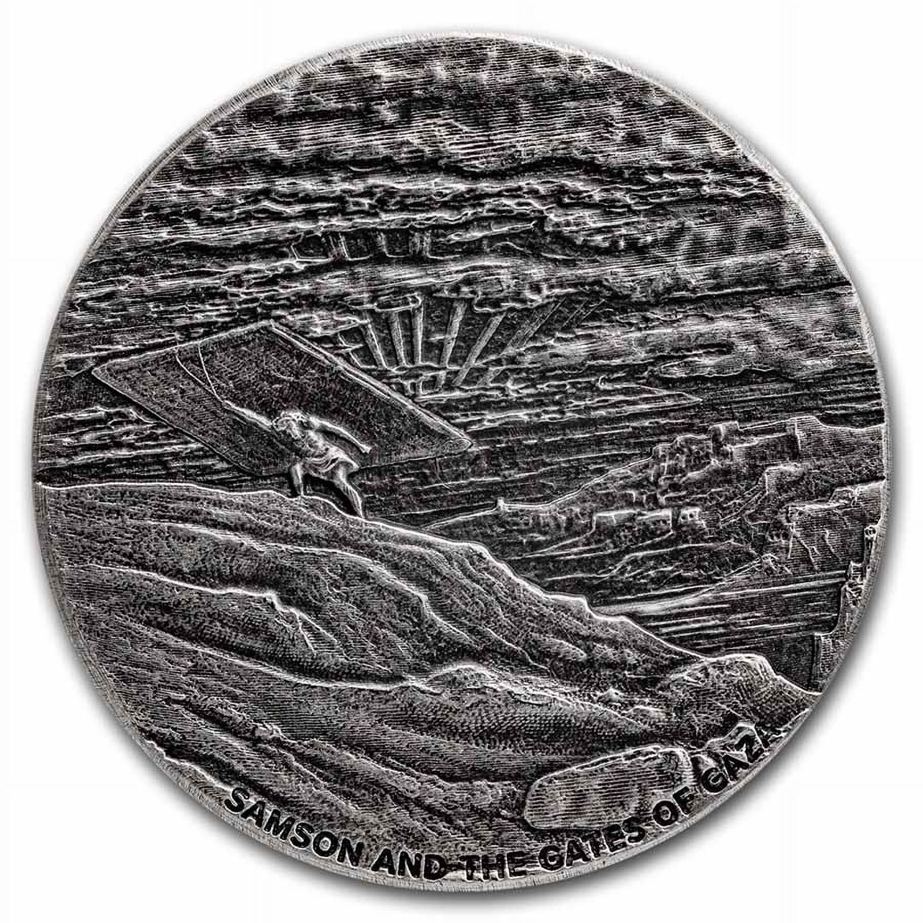 2022 2 oz Silver Coin - Biblical Series (Samson & Gates of Gaza ...
