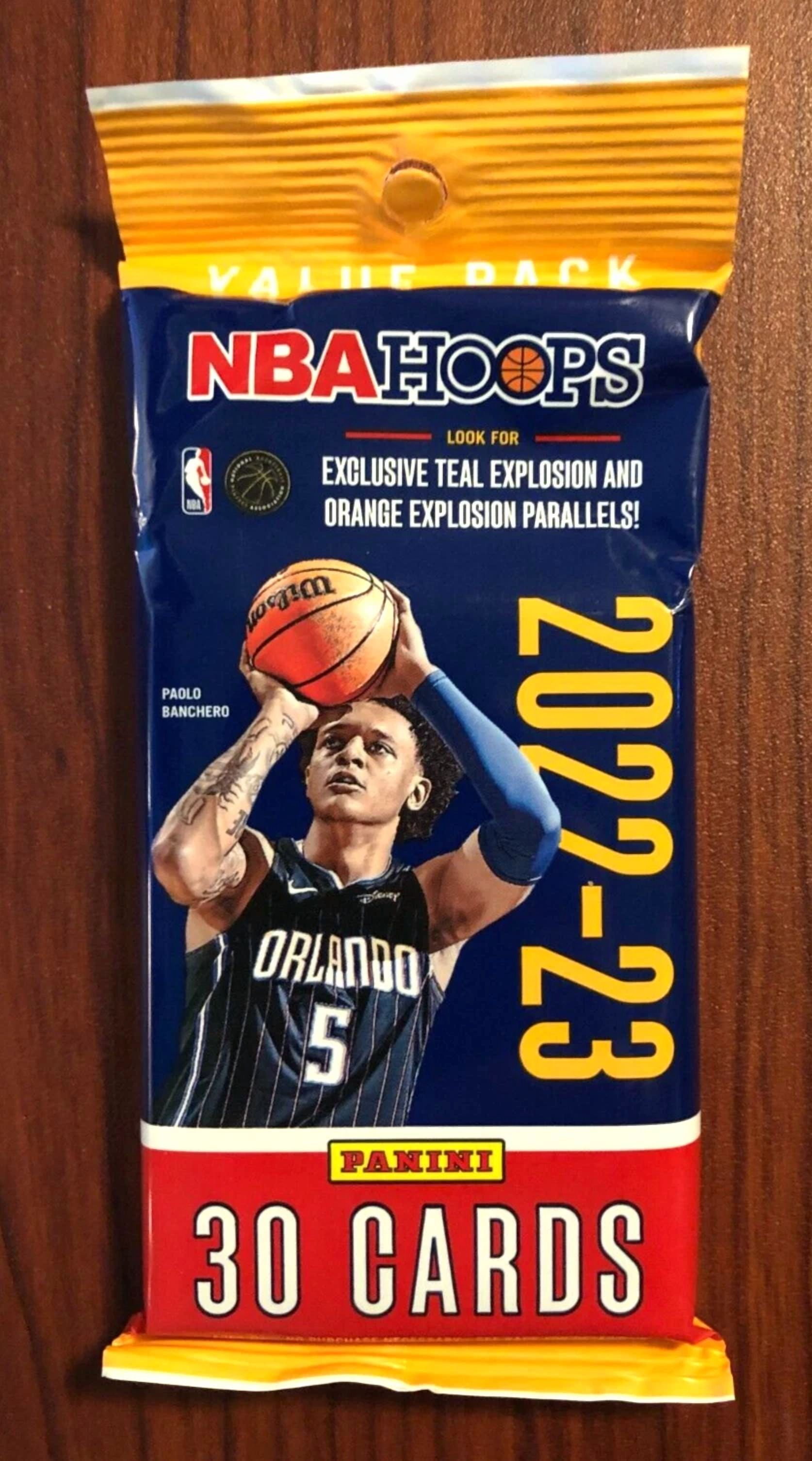 Collectible 2022-23 Panini Hoops NBA Basketball Jumbo Cello Value Fat PACK 30 Cards SEALED ...
