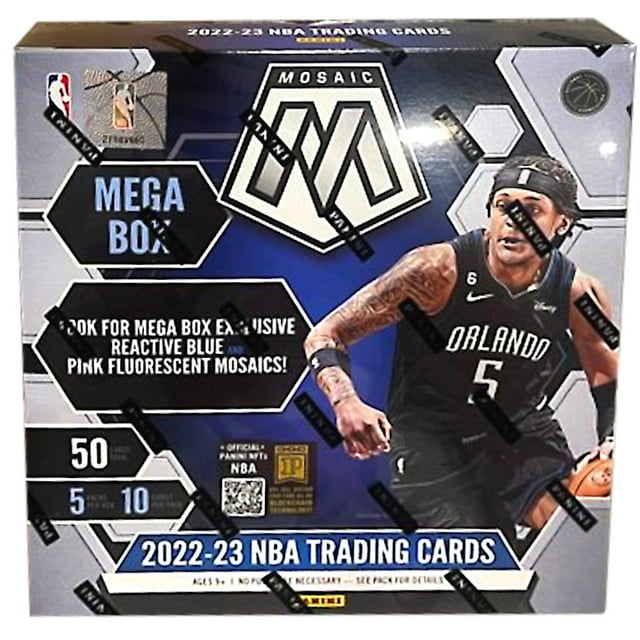 Panini 2022-23 NBA Mosaic Basketball Trading Cards Sports Mega Box - Walmart.com
