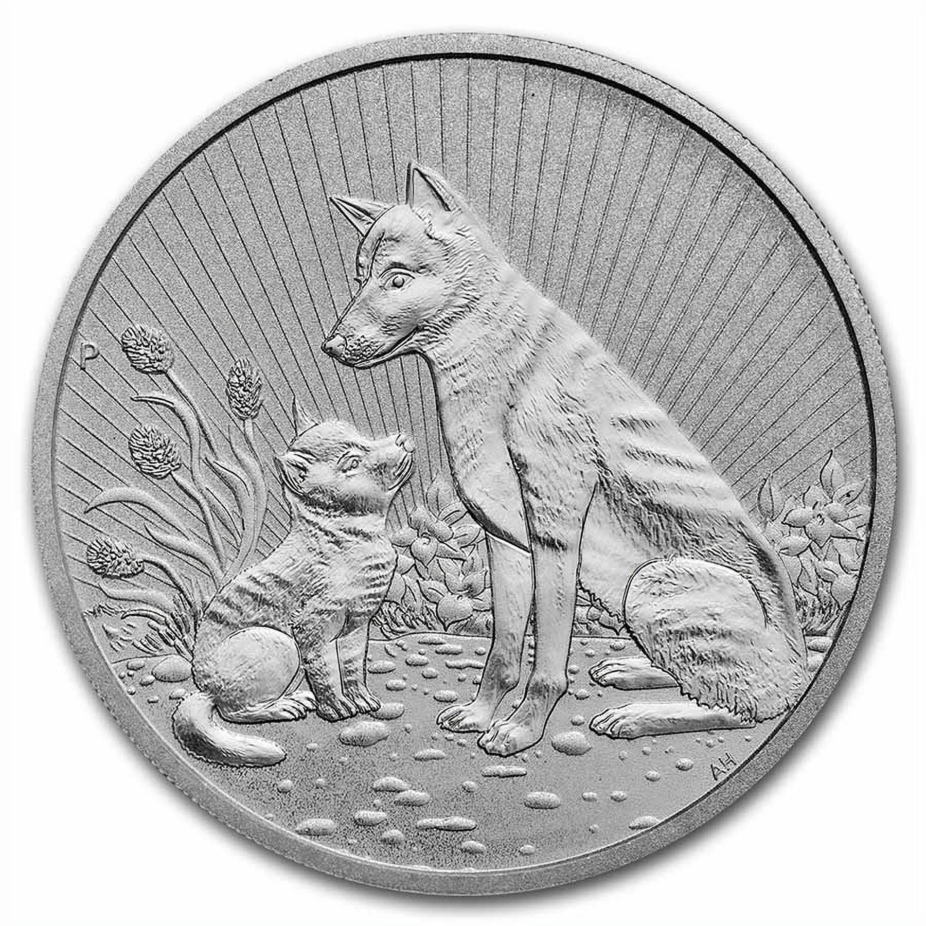 2022 Perth Mint AUS 2 oz Silver Dingo Coin, Pure Precious Metals ...