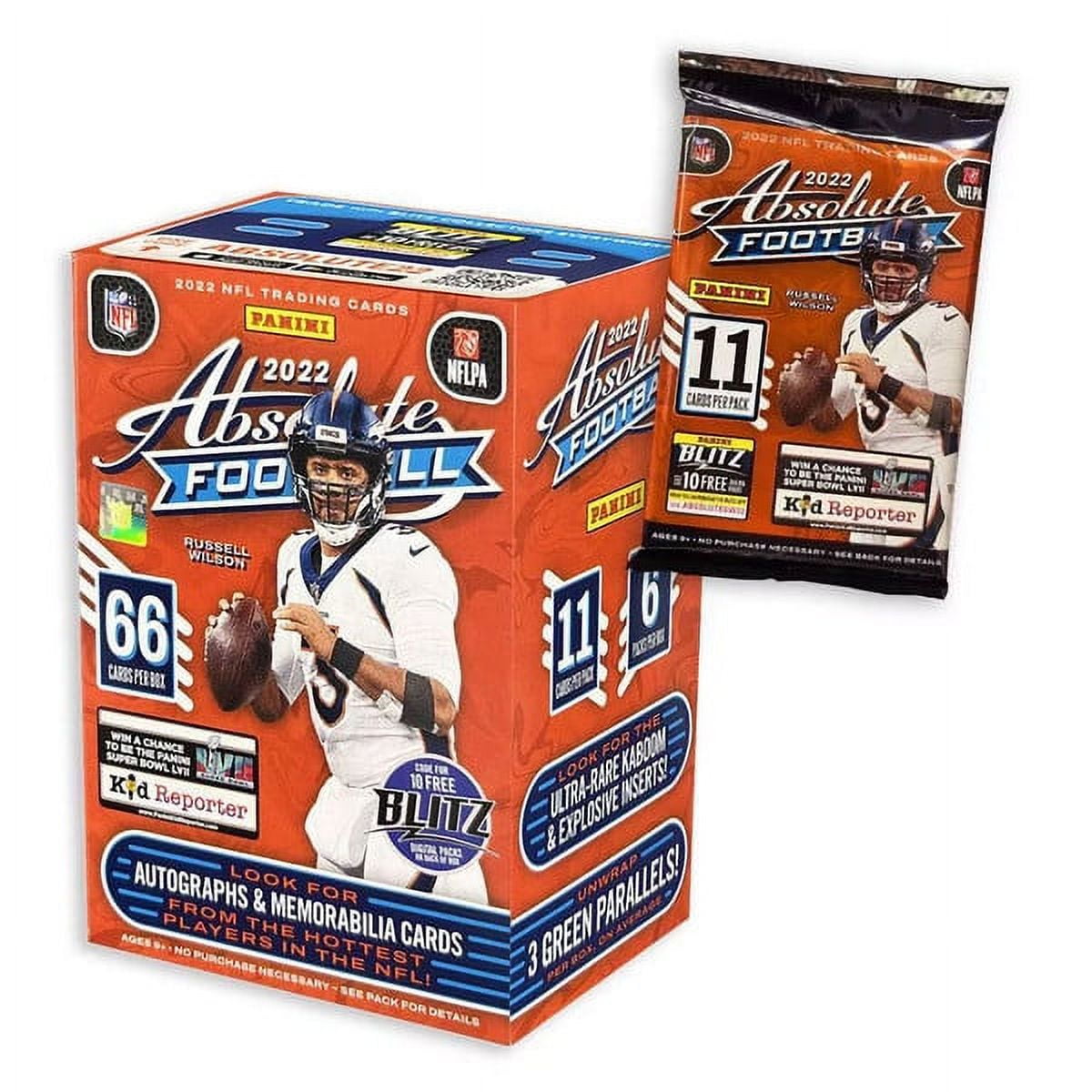 2022 Panini® Absolute NFL® Football Blaster Box - 6 Packs of 11 NFL ...