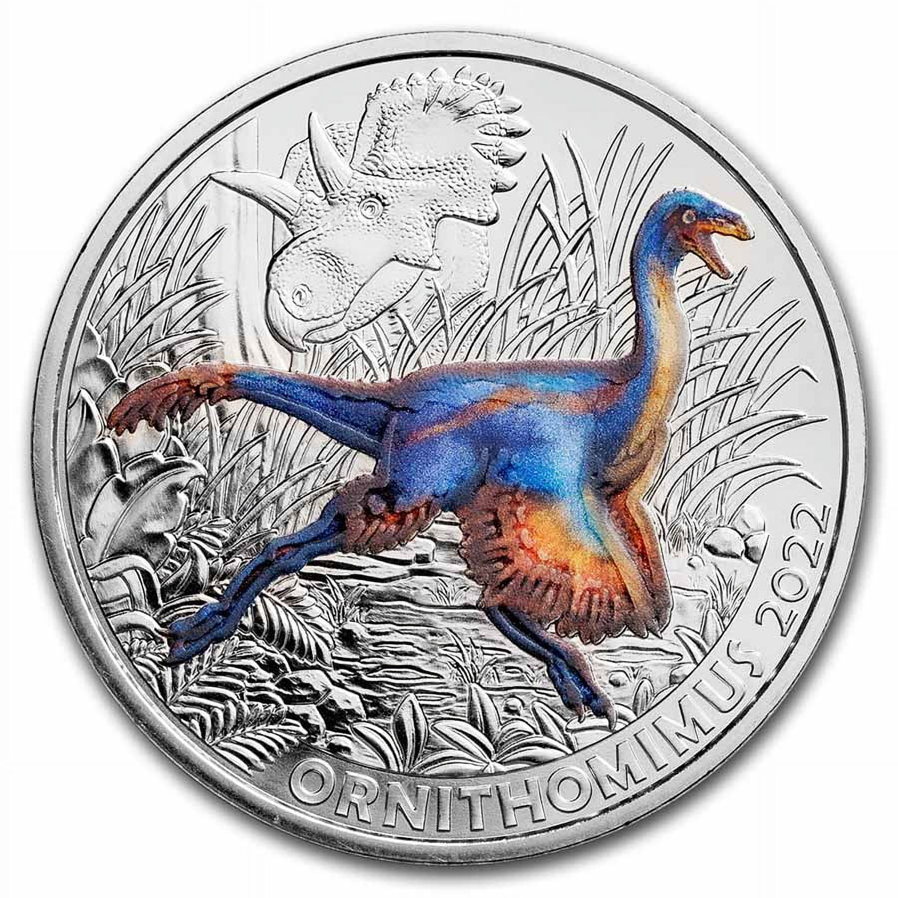 2022 Austria Cupro-Nickel €3 Supersaurs (Ornithomimus Velox) - Walmart.com
