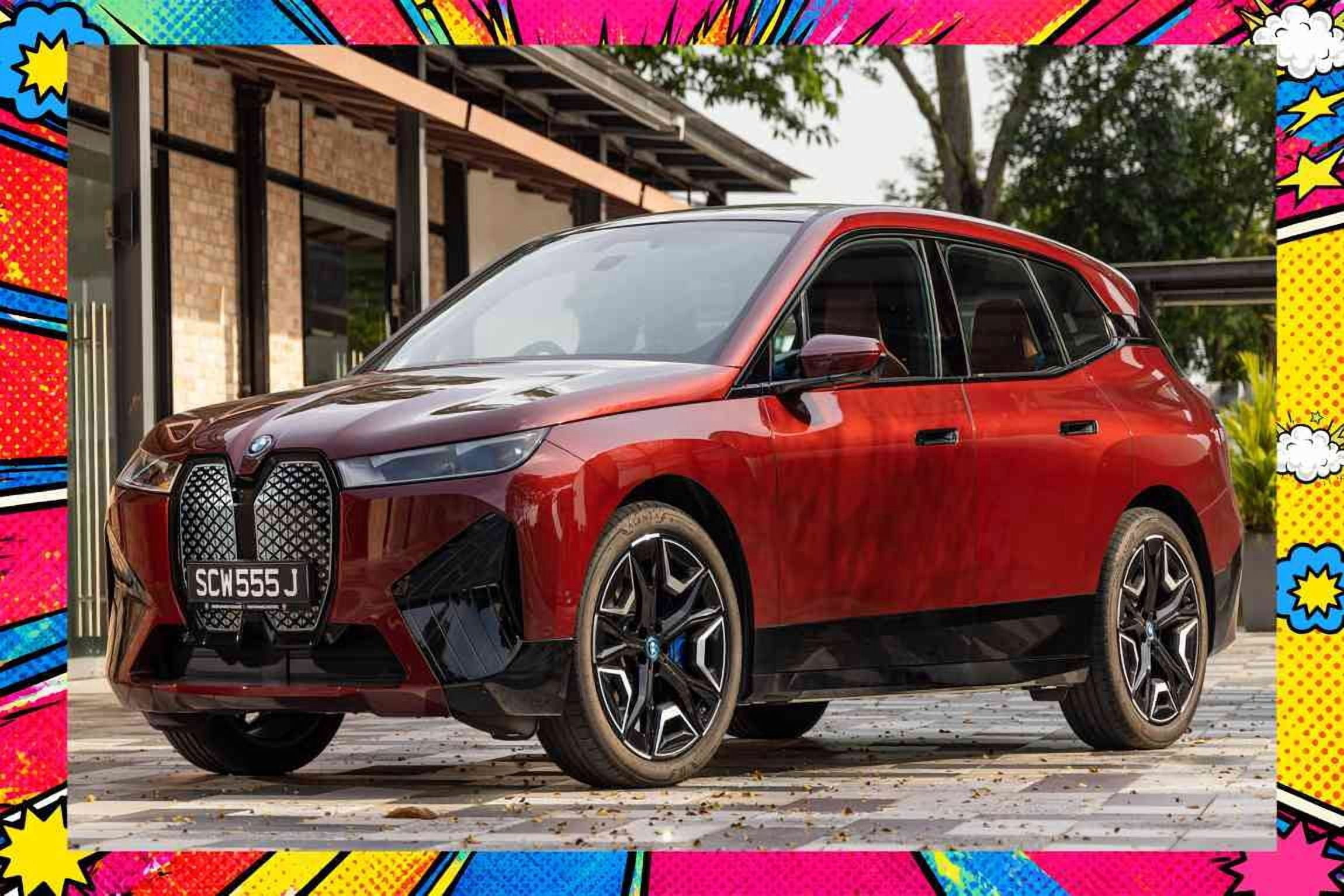 2022 BMW iX Sport SG - Pop Art Edition | 20x30 Inch Laminated Poster ...