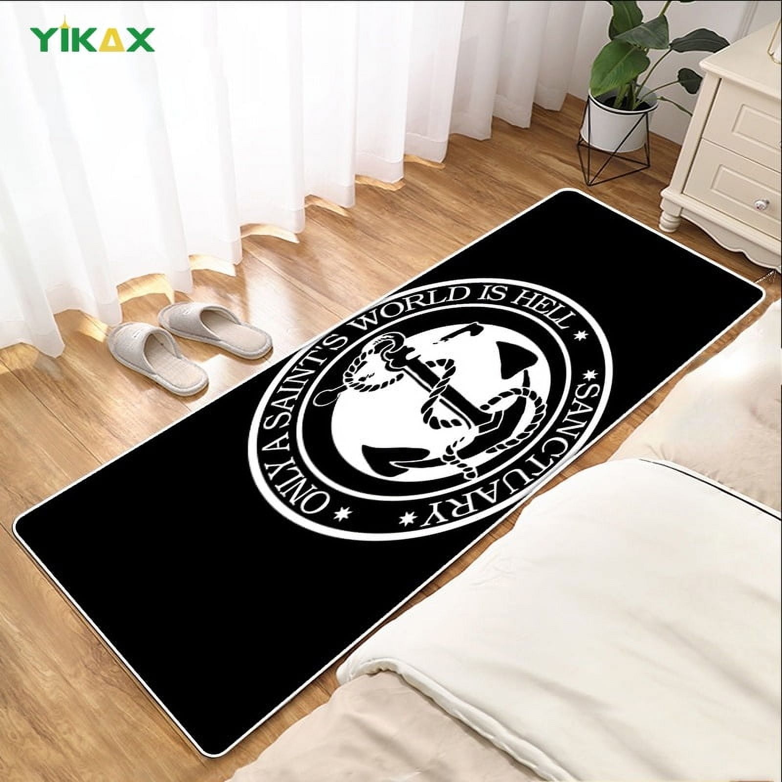 2022 Blue Navy Nautical Anchor Boat Doormat Home Kitchen Flannel ...