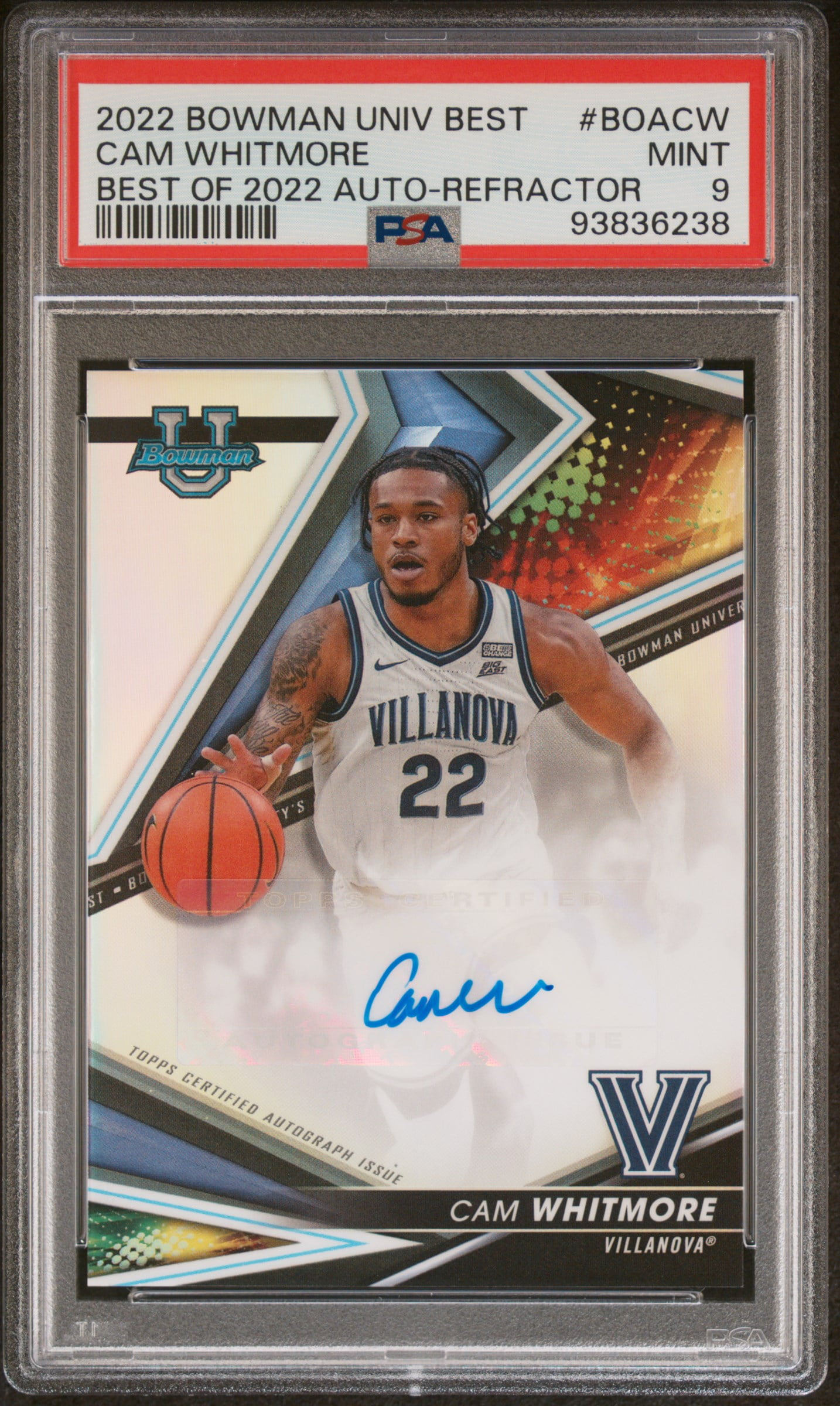 2022 Bowman's Best University #BOACW Cam Whitmore Best of '22 ...