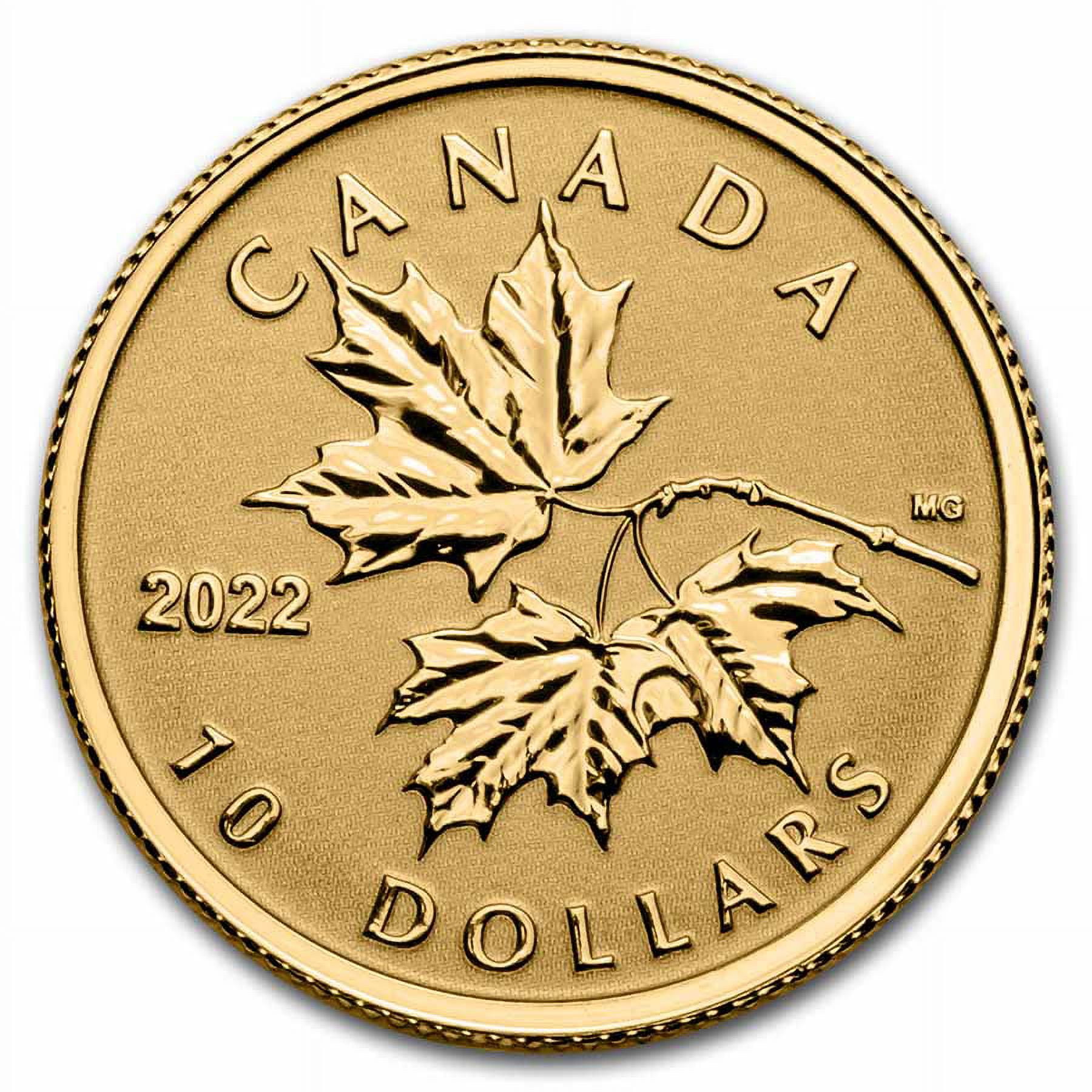 2022 Canada Gold $10 Everlasting Maple Leaf - Walmart.com