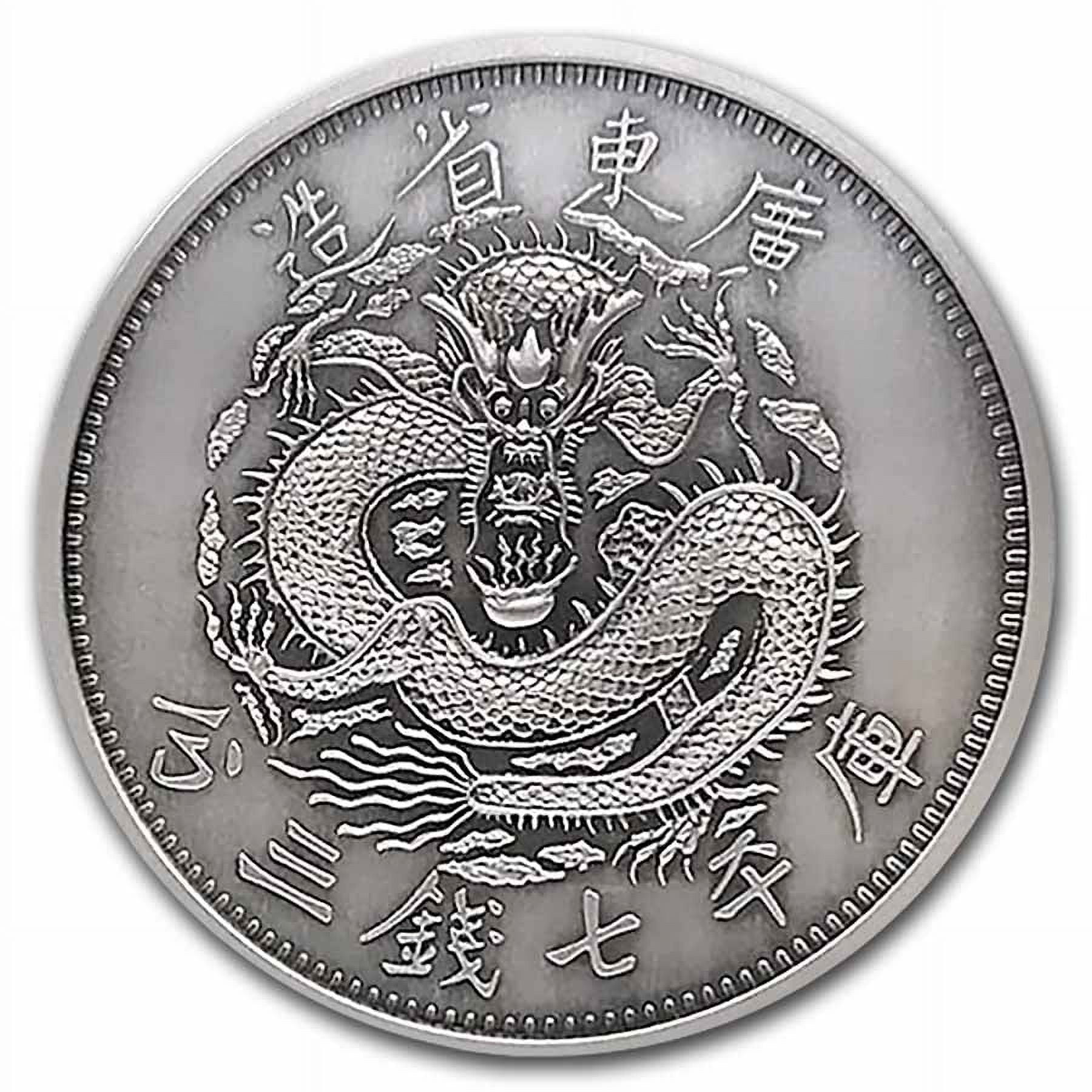 2022 China 1 oz Antique Silver Kwang-Tung Dollar Restrike - Walmart.com