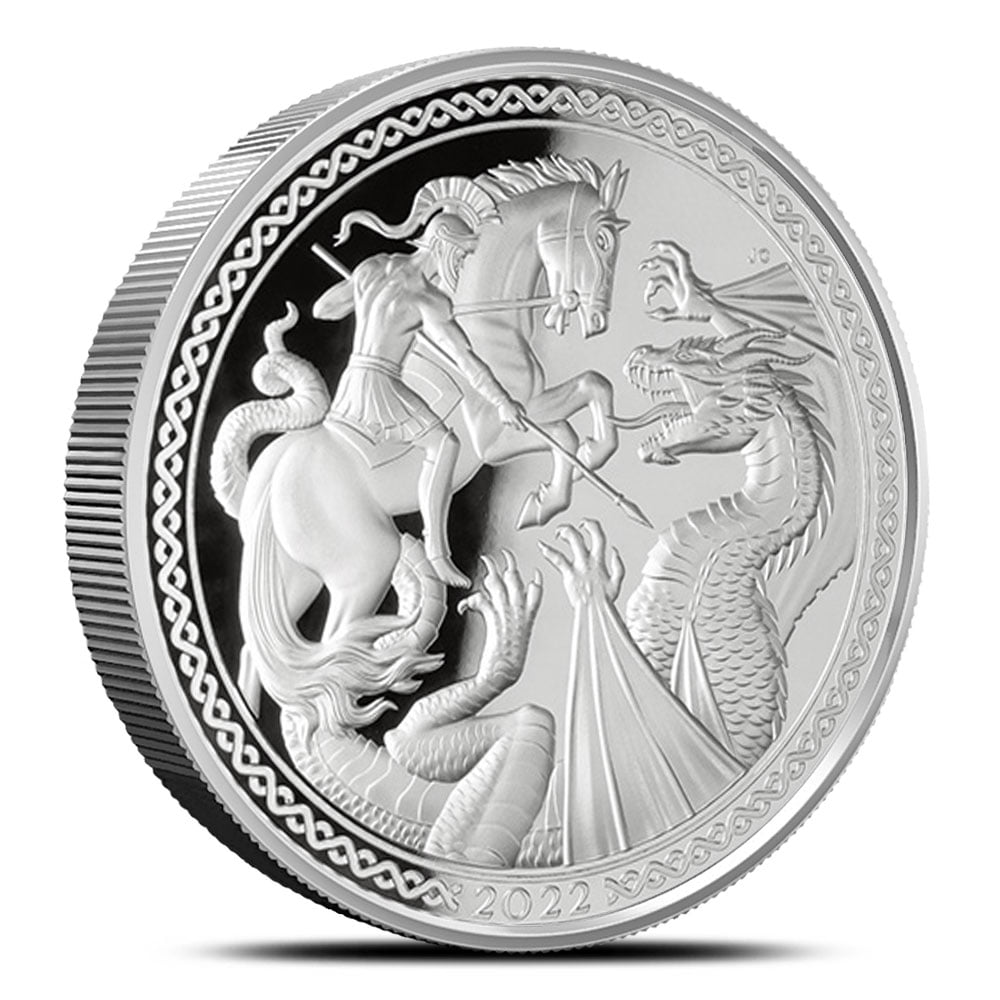 2022 Commonwealth Mint Modern Masters: St. George & The Dragon Proof 5 oz Silver - Walmart.com