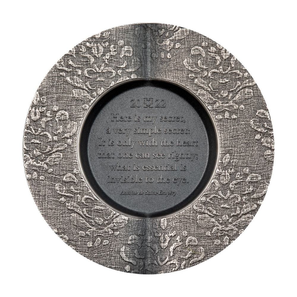 2022 Cook Islands $5 Secret Heart Antique Finish .999 Fine 1 oz Silver ...