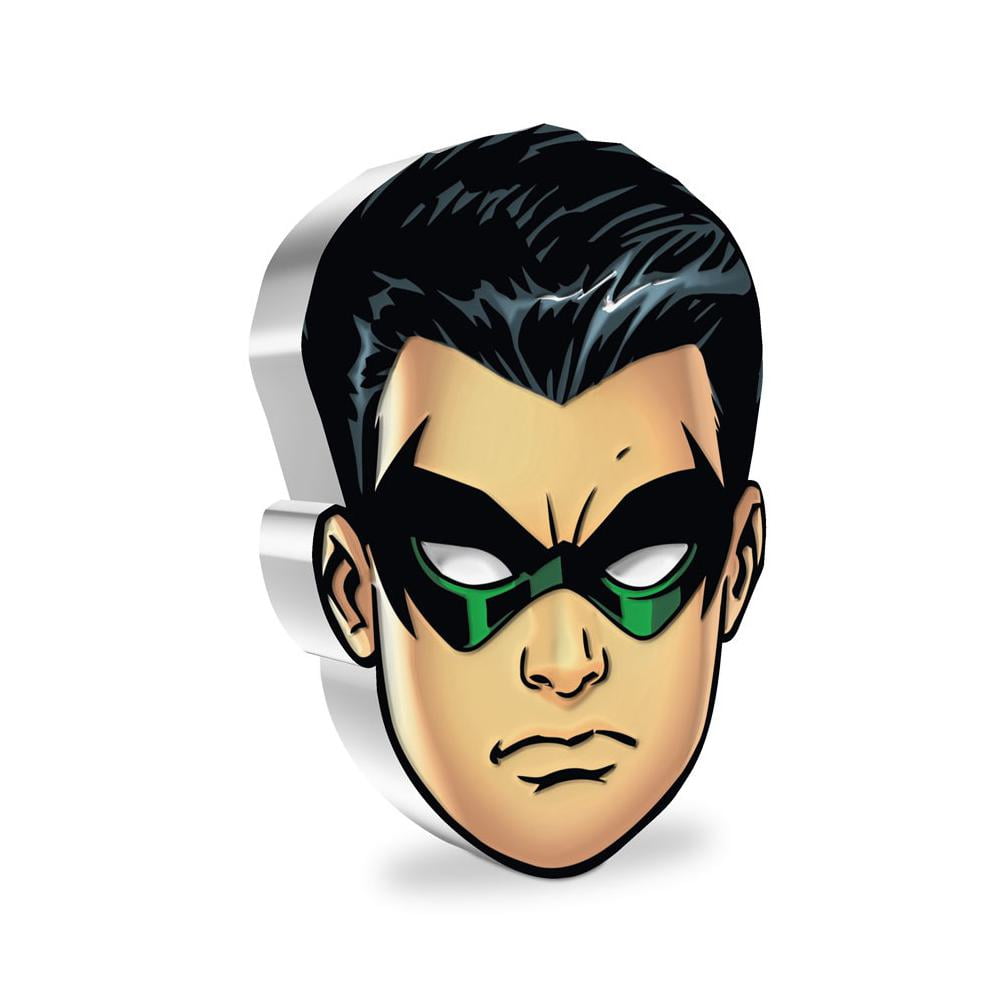 2022 DC Comics Faces of Gotham Robin Face 1 oz Silver Coin By NZ Mint ...