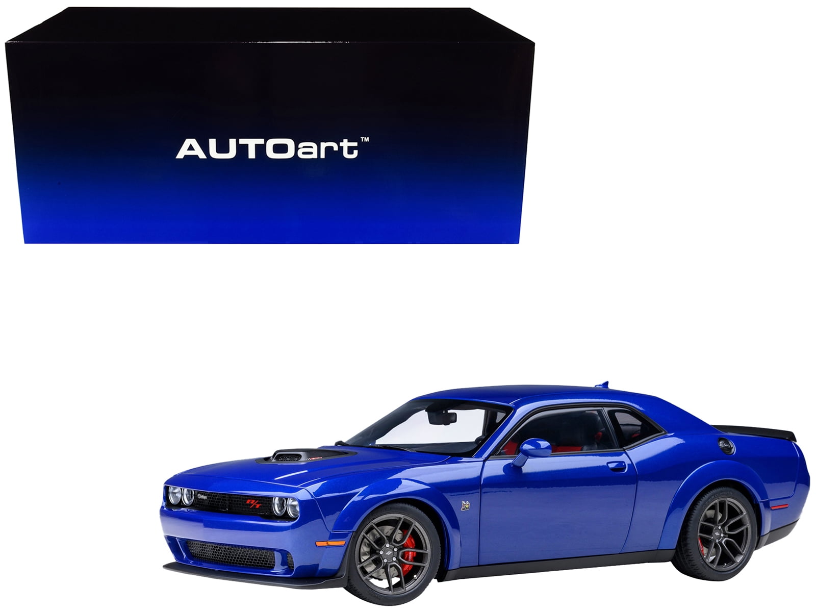 2022 Dodge Challenger R/T Scat Pack Widebody Indigo Blue 1/18 Model Car ...