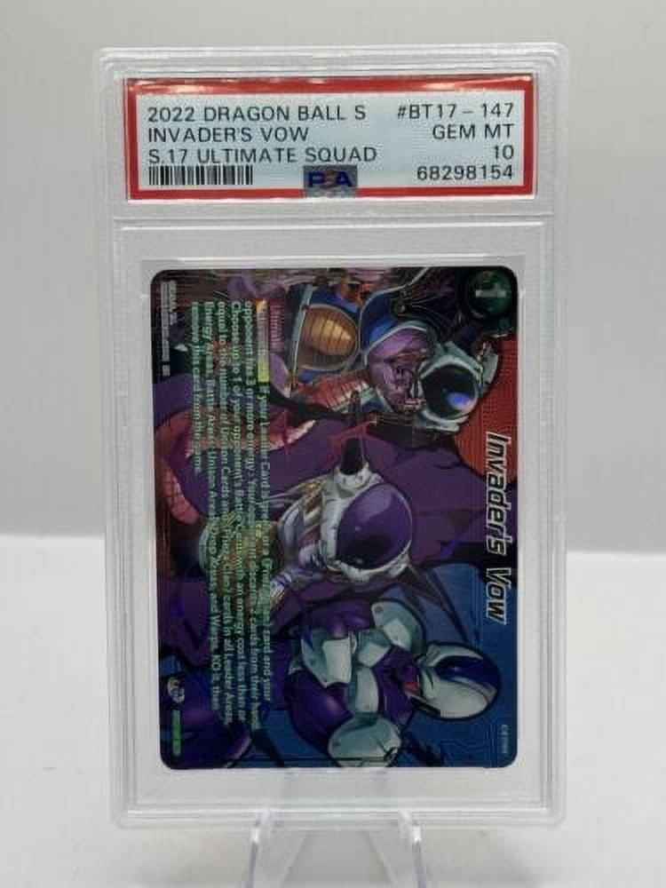 2022 Dragon Ball S #BT17-147 Invader's Vow S. 17 Ultimate Squad PSA 10 ...