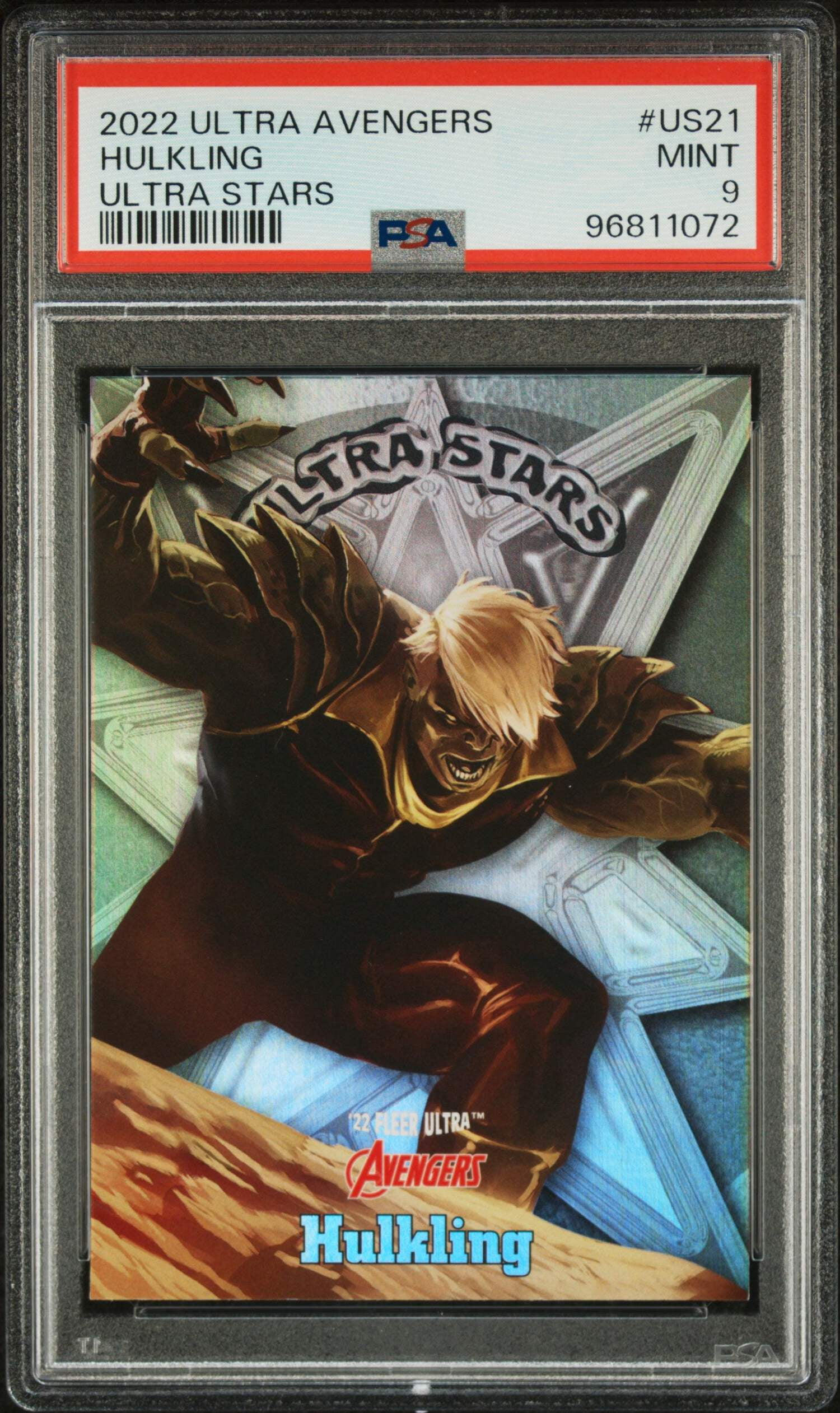 2022 Fleer Ultra Avengers Hulking Ultra Stars #US21 PSA 9 - Walmart.com