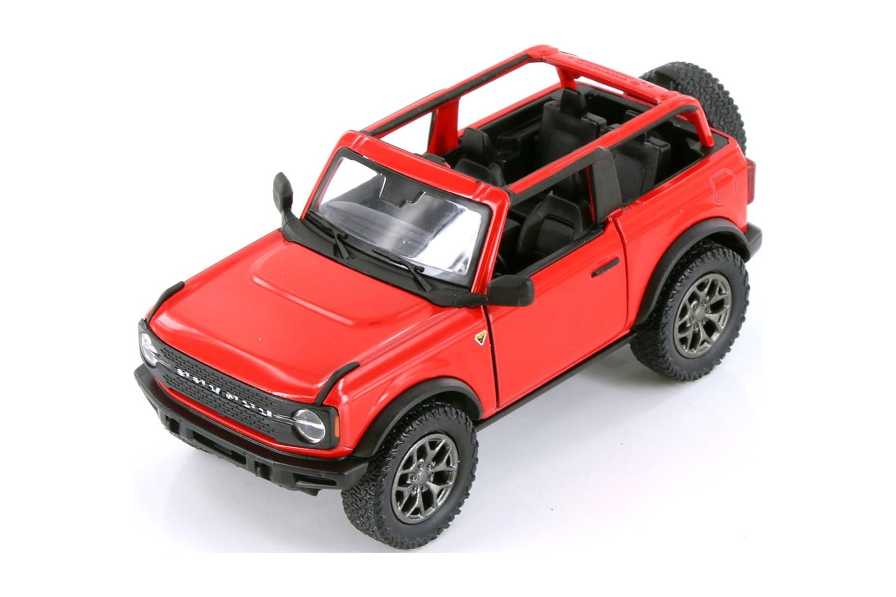 2022 Ford Bronco Open Top, Red - Kinsmart 5438DA/B - 1/34 Scale Diecast ...