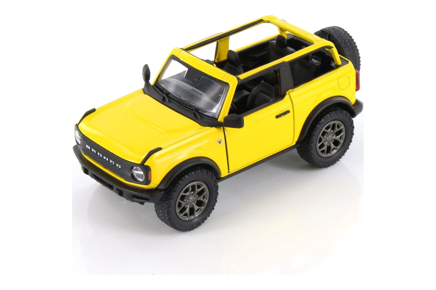 2022 Ford Bronco Open Top, Yellow - Kinsmart 5438DA/B - 1/34 Scale ...